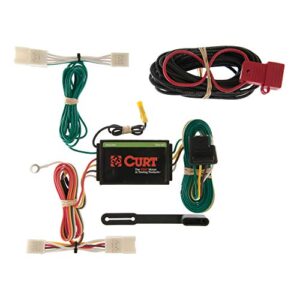 curt 55400 vehicle-side custom 4-pin trailer wiring harness, fits select toyota highlander, hyundai azera sedan v6 , black