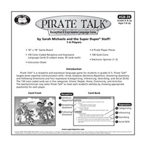 Super Duper Publications | Pirate Talk® Receptive & Expressive Language Game | Communication & Social Skills | Educational Learning Materials for Children