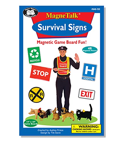 Super Duper Publications | Magnetic Survival Signs Board Game | Educational Learning Resource for Children