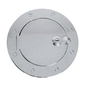 rugged ridge 11134.03 gas cap door, locking, stainless steel; 07-18 jeep wrangler jk