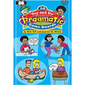 Super Duper Publications | Say and Do Positive Pragmatic® Social Skills Laminated Games | Educational Learning Resource for Children