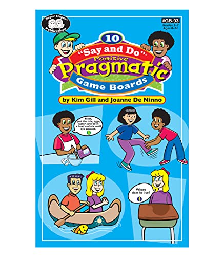 Super Duper Publications | Say and Do Positive Pragmatic® Social Skills Laminated Games | Educational Learning Resource for Children