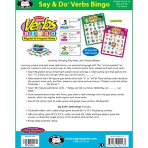 Super Duper Publications | Say & Do Verbs Bingo Game | Action Words | Educational Learning Resource for Children