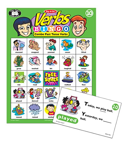 Super Duper Publications | Say & Do Verbs Bingo Game | Action Words | Educational Learning Resource for Children