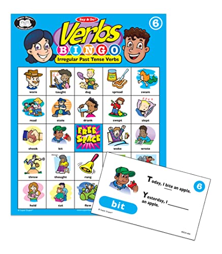 Super Duper Publications | Say & Do Verbs Bingo Game | Action Words | Educational Learning Resource for Children