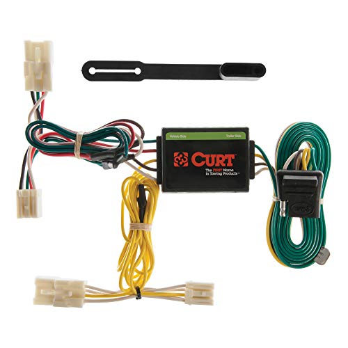 CURT 55307 Vehicle-Side Custom 4-Pin Trailer Wiring Harness, Fits Select Toyota RAV4