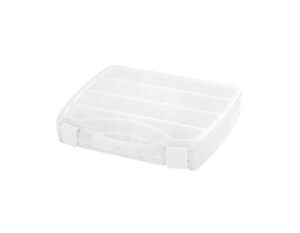 we r memory keepers 0633356607434 storage bins storage & decor-divider box, clear