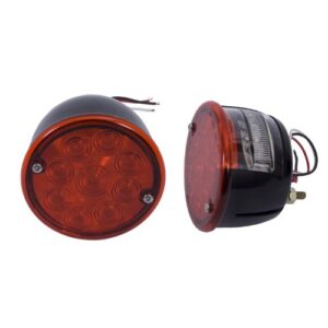 rugged ridge 12403.84 tail light kit, led; 46-75 willys/jeep cj , red