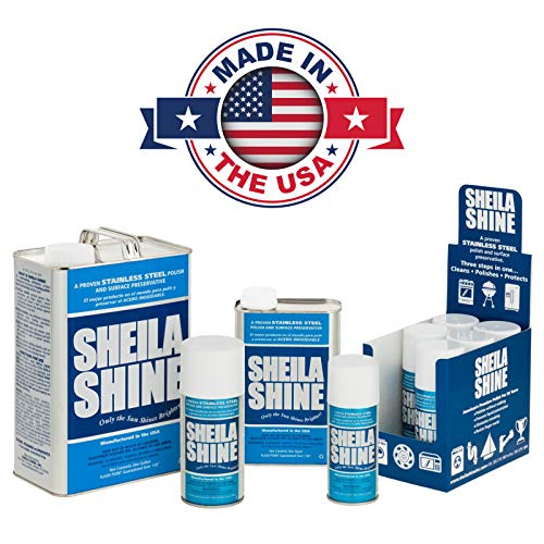 Sheila Shine Stainless Steel Cleaner and Polish 1 Quart Can Sold Indivdually