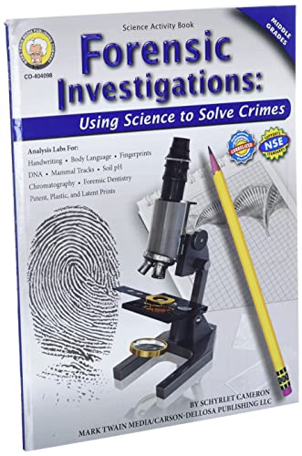 Mark Twain Forensic Investigations Workbook, Using Science to Solve High Crimes Middle School Books, Critical Thinking for Kids, DNA and Handwriting Analysis Labs, Classroom or Homeschool Curriculum