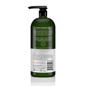 Avalon Organics Bath & Shower Gel, Nourishing Lavender, 32 Oz