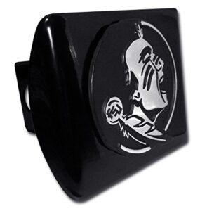 elektroplate florida state university (seminole) black hitch cover