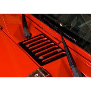 Rugged Ridge 11206.05 Cowl Vent Cover, Black; 07-18 Jeep Wrangler JK