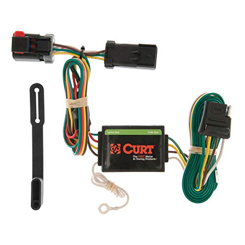 CURT 55376 Vehicle-Side Custom 4-Pin Trailer Wiring Harness, Fits Select Dodge Caravan, Grand, Chrysler Town and Country, Voyager