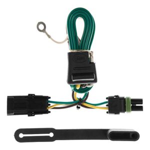 curt 55312 vehicle-side custom 4-pin trailer wiring harness, fits select chevrolet s10, gmc s15, c/k, suburban, syclone, isuzu hombre