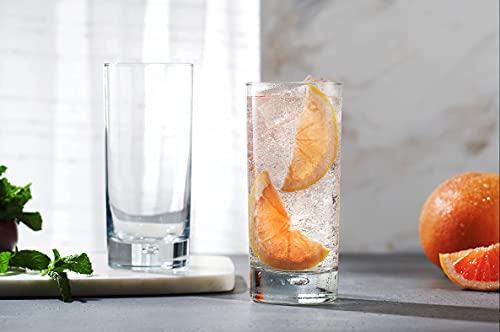 Highball Glasses Set Of 4, Tall Drinking Glasses 18oz Home Essentials & Beyond Beverage Water Glass Cups for Water, Juice, Cocktails. Bar Glasses. Dishwasher Safe.