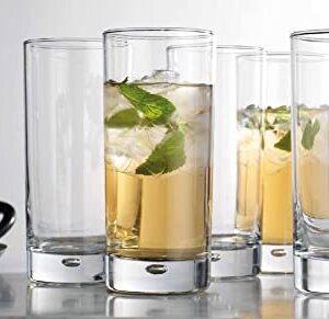 Highball Glasses Set Of 4, Tall Drinking Glasses 18oz Home Essentials & Beyond Beverage Water Glass Cups for Water, Juice, Cocktails. Bar Glasses. Dishwasher Safe.