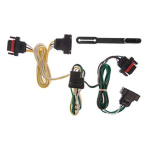 curt 55323 vehicle-side custom 4-pin trailer wiring harness, fits select dodge caravan, grand, dakota, chrysler town and country, plymouth , black