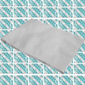 Dry-Packs Mylar Bags and 300cc Oxygen Absorbers for Long Term Food Storage, 10"x14", 1 Gallon , Set of 50, Grey (5010X14OABUND)