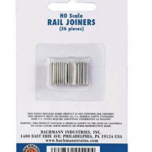 Bachmann Trains RAIL JOINERS (36/card) - HO Scale