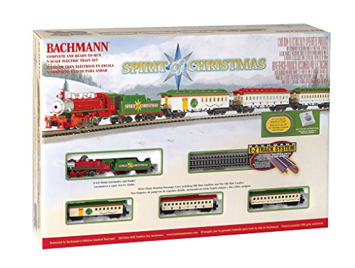 Bachmann Trains - Spirit Of Christmas Ready To Run Electric Train Set - N Scale