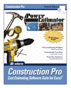 adams powerestimator construction pro estimating software, 9 x 11.5 inches (alb503sw)