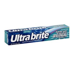 ultrabrite baking soda & peroxide whitening anticavity fluoride toothpaste, cool mint (170 g), cool white