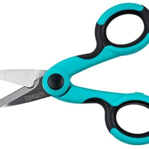 SINGER 00558 5-1/2-Inch ProSeries Heavy Duty Scissors with Power Notch , Teal