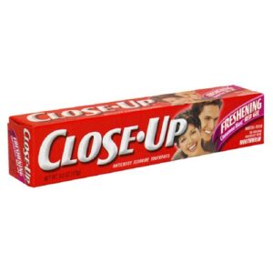 close-up anticavity fluoride toothpaste, freshening cinnamon burst red gel, 6 oz (170 g)