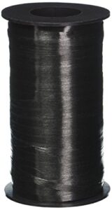 berwick 3/16-inch wide by 500 yard spool splendorette uncrimped curling ribbon, black