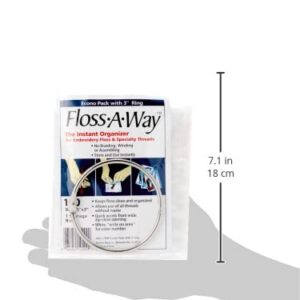 ACTION BAG Floss-A-Way Organizer, 3 by 5-Inch, 100-Pack