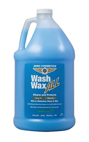 Wet or Waterless Car Wash Wax 128 fl. oz. Aircraft Quality for your Car, RV, Boat, Motorcycle Anywhere, Anytime, Home, Office, School, Garage, Parking Lots.