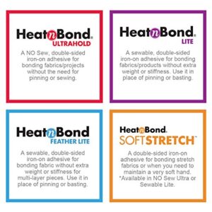 HeatnBond Lite Iron-On Adhesive, 17 Inches x 1.25 Yards (3522)