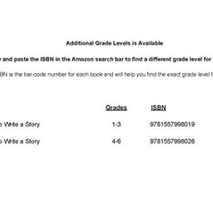 How to Write a Story, Grades 4-6+