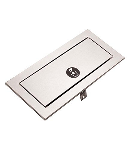 Bobrick B-527 Waste Receptacle Door, TrimLine Series for Countertop Mounting - Satin Finish Stainless Steel