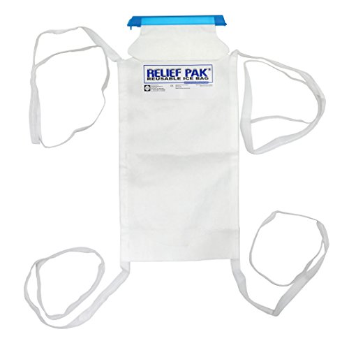 Relief Pak 11-1242 Insulated Ice Bag with Tie Strings, 7 x 12",Large