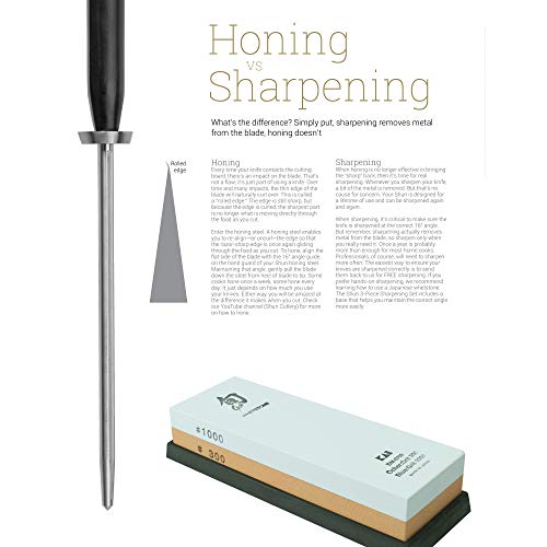 Shun DM0610 Classic 3-Piece Whetstone Sharpening System