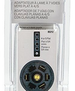 Reese Towpower 85212 7-Way to 5-Way Adapter - Black