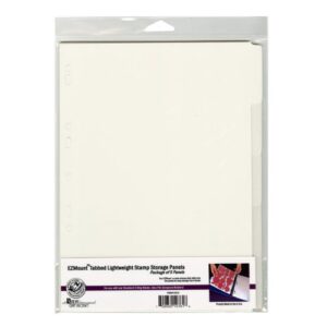 ezmount tabbed lightweight stamp storage panels 5/pkg, 8.25″x11.75″