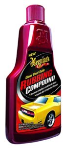 meguiar’s g18016 clear coat safe rubbing compound, 16 oz.