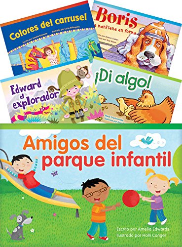 Teacher Created Materials - Classroom Library Collections: Literary Text Readers (Spanish) Set 2 - 10 Book Set - Grade 1 - Guided Reading Level A - I