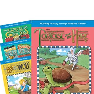 Teacher Created Materials - Reader's Theater: Fantastic Fables Set 1 - 4 Book Set - Grades 2-3 - Guided Reading Level E - Q