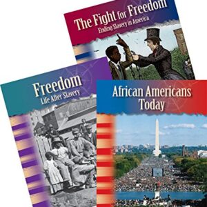 Teacher Created Materials - Primary Source Readers: African American History - 3 Book Set - Grades 4-5 - Guided Reading Level R - T