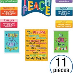 Carson Dellosa – One World Teach Peace Bulletin Board Set, 11 Pieces, Classroom Décor