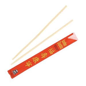 Royal Premium Disposable Bamboo Chopsticks, 9" Sleeved and Separated, UV Treated, Bag of 100