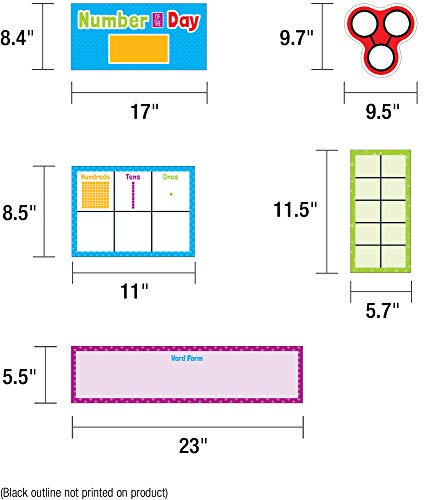 Carson Dellosa – Number of the Day Bulletin Board Set, Classroom Décor, 84 Pieces