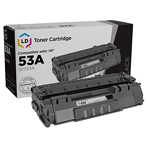 LD Products Compatible Toner Cartridge Replacement for HP 53A Q7553A (Black) for use in Laserjet M2727 MFP, M2727nf MFP, M2727nfs MFP, P2015, P2015d, P2015dn, P2015x