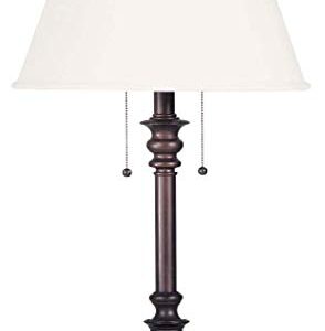 Kenroy Home 30437BRZ Spyglass Table Lamp with Bronze Finish, Classic Style, 30.5" Height, 17" Width, 17" Depth