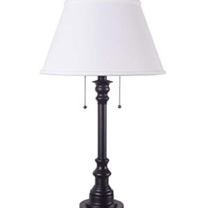 Kenroy Home 30437BRZ Spyglass Table Lamp with Bronze Finish, Classic Style, 30.5" Height, 17" Width, 17" Depth