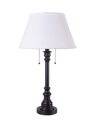 Kenroy Home 30437BRZ Spyglass Table Lamp with Bronze Finish, Classic Style, 30.5" Height, 17" Width, 17" Depth